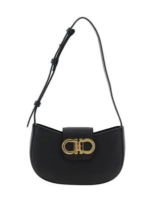 FERRAGAMO Gabry' Shoulder Bag - Black