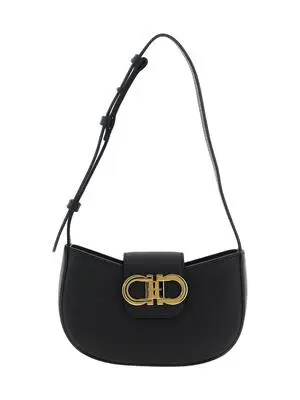 FERRAGAMO FERRAGAMO Gabry Shoulder Bag Black