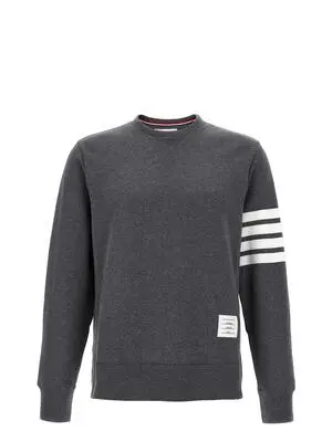 Thom Browne Loopback 4-bar Sweatshirt - Gray