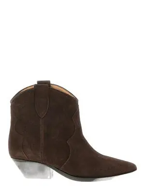 Isabel Marant Étoile Dewina Suede Ankle Boots - Brown