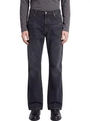 MAISON MARGIELA Mid-rise Bootcut Jeans In Cotton Denim - Blue 1