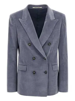 Tagliatore Parigi Corduroy Blazer - Blue