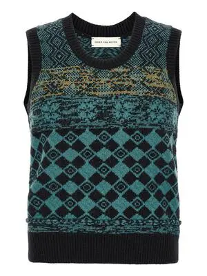 Dries Van Noten Mahoba Knitted Vest - Multicolor