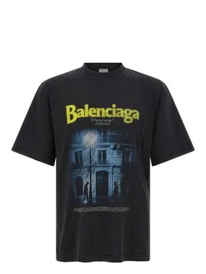 Balenciaga The Address' T-shirt - Black