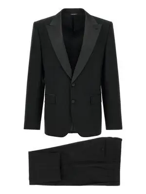 Dolce & Gabbana Sicilia Light' Tuxedo Dress - Black