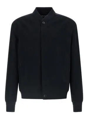 Zegna Oasis Cashmere Bomber Jacket - Blue