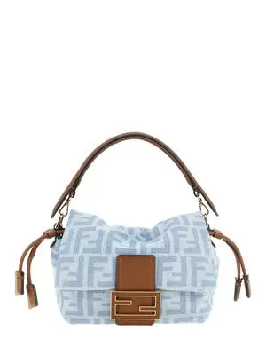Fendi Fendi Women 'Mamma Baguette' Small Handbag Blue
