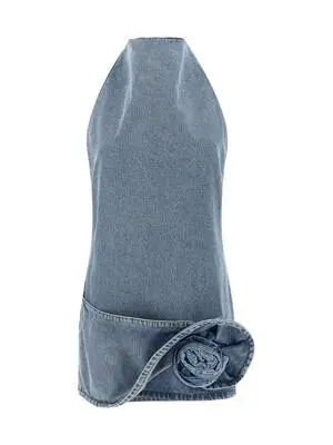 Magda Butrym Denim 10 Dress' Dress - Blue