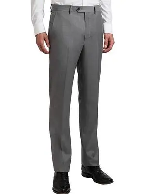 Santorelli Roma2 Super 130's Bi-stretch Wool Trousers - Grey