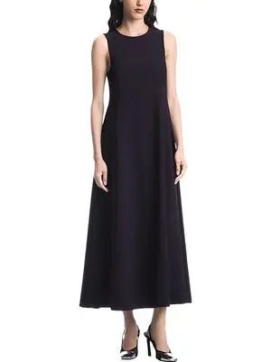 Emporio Armani Sleeveless A Line Maxi Dress - Blackberry