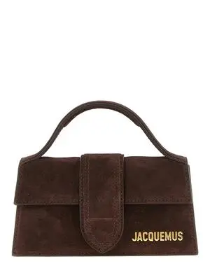 Jacquemus Le Bambino Suede Top Handle Handbag - Brown