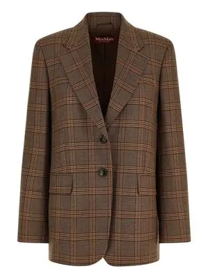 Max Mara Mstalca Wool Blazer - Brown