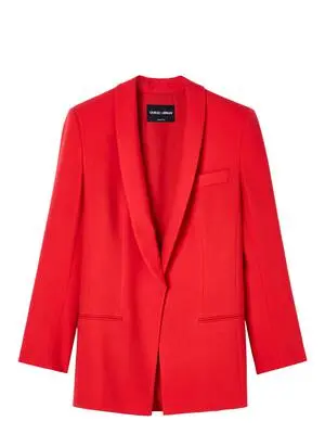 Giorgio Armani Virgin-wool Single-breasted Jacket - Red