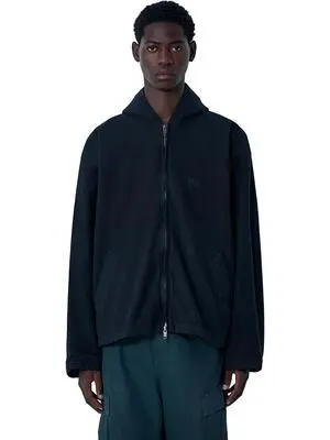 Balenciaga Logo Motif Zip-up Jacket - Black