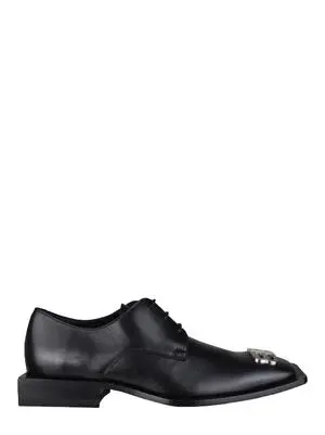 Balenciaga Leather Derbies - Black