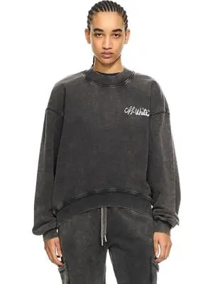 Off-White Off Marker Over Crew Sweatshirt - Black