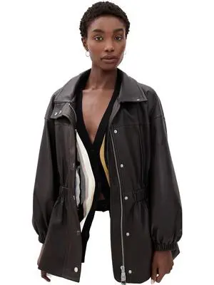 SIMONMILLER Yara Faux Leather Jacket