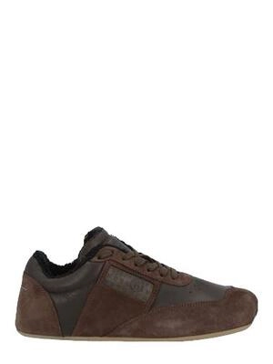MAISON MARGIELA Leather And Suede Low-top Sneakers - Brown