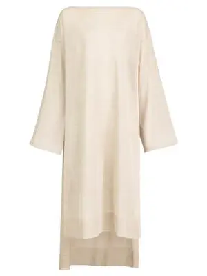 Alaïa Knitted Kaftan Dress - Beige