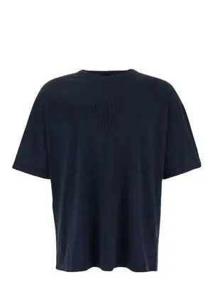 C.P. COMPANY Logo-embroidered T-shirt - Blue
