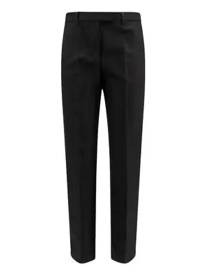 Max Mara High Waist Straight Leg Pants - Black