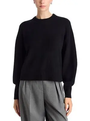 Theory Cashmere Crewneck Sweater - Black
