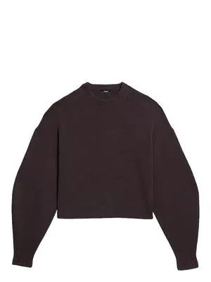 Theory Cashmere Crewneck Sweater - Cacao