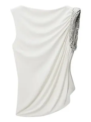 Alexander Wang Sleeveless Twisted Top - Ivory