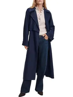 Rag & Bone Willow Trench Coat - Navy