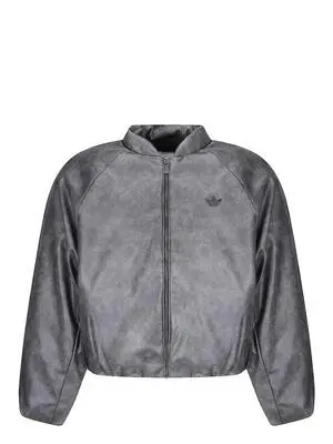 ADIDAS Adidas Logo Embroidered Raglan Sleeve Bomber Jacket