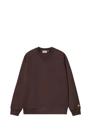 Carhartt Work In Progress Chase Logo-embroidered Raglan-sleeve Sweatshirt Brown