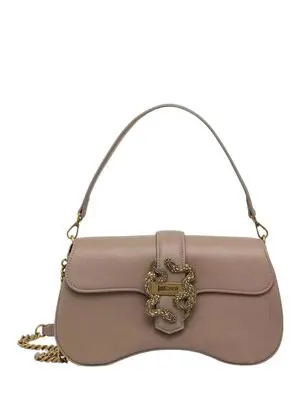 JUST CAVALLI Just Cavalli Snake Plaque Curved Tote Bag