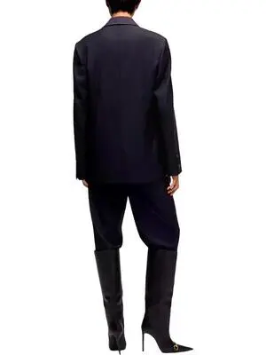 Gucci Double-breasted Peak-lapel Jacket - Blue