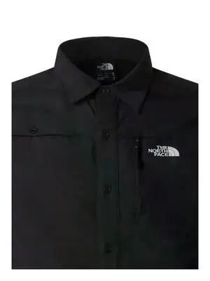 The North Face Logo-print Zip-pocket Shirt - Black