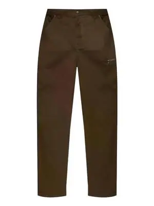 Moncler Logo Patch Twill Trousers - Green