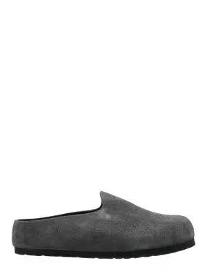 BIRKENSTOCK Amsterdam Suede Wrapped Slip-on Sandals - Grey
