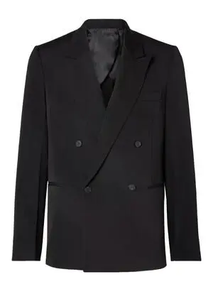 Fendi Peak-lapel Double-breasted Blazer - Black