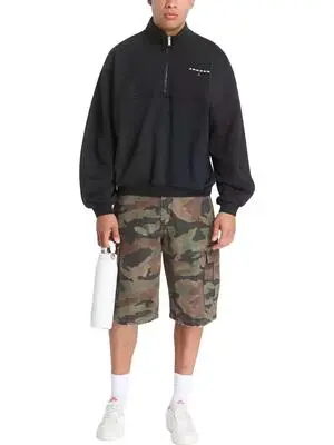 JORDAN Flight Fleece Half-zip Sweatshirt - Black