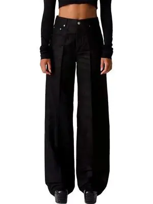 Rick Owens Geth Wide-leg Jeans - Black