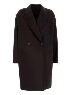 Max Mara Max Mara Mastro Double-Breasted Coat Brown
