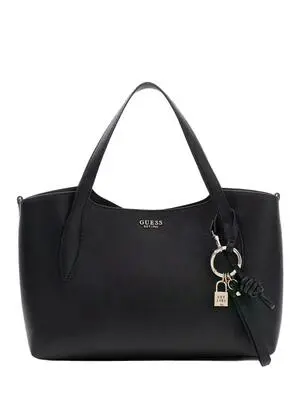 Guess Melody Grained-texture Tote Bag - Black