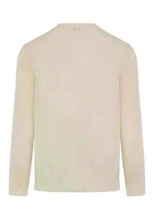 Fedeli Crew-neck Ribbed-trim Sweater Neutrals