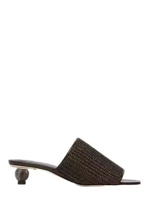 MAX MARA Weekend Max Mara Woven Texture Heeled Sandals