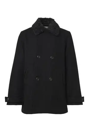 Our Legacy Wage Virgin Wool Peacoat - Black