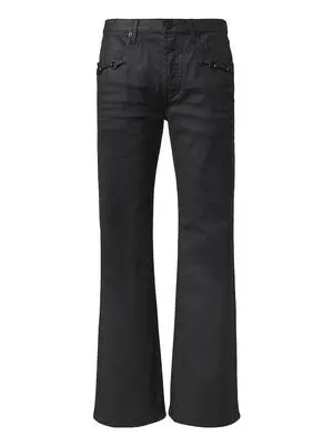 Gucci Horsebit Coated Flared Jeans - Black
