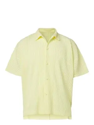 Issey Miyake Homme Plissé Monthly Colors: August Pleated Shirt - Yellow