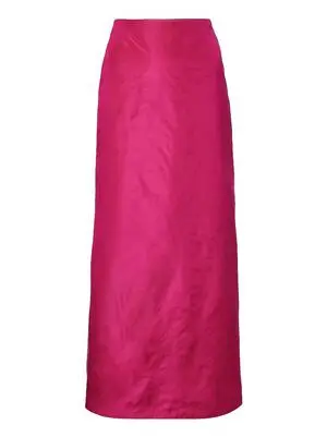 Valentino Garavani Silk Satin Maxi Skirt - Pink