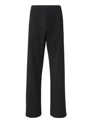 Gucci Cotton-blend Jersey Wide-leg Pants - Black