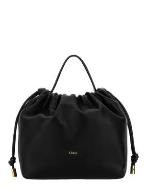 Chloé Leather Mini Icons Handbag - Black