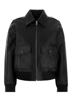 A.p.c. Gaelle Leather Jacket - Black